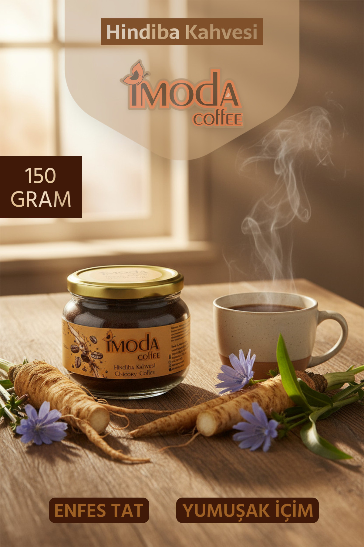 Hindiba Kahvesi 150 gr Cam Kavanoz – 60 Kullanımlık Granül Kahve ...